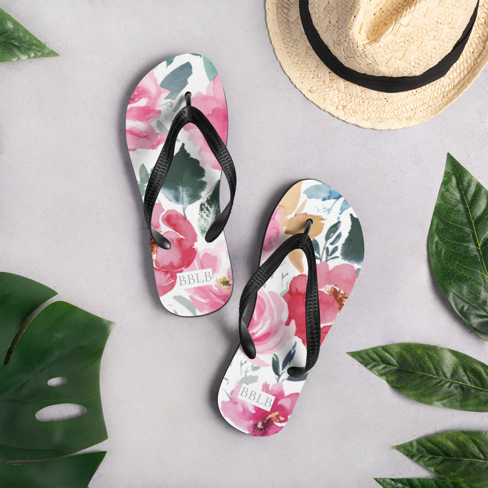 Floral Fiesta Women's Flip-Flops – Big Bay Little Bay